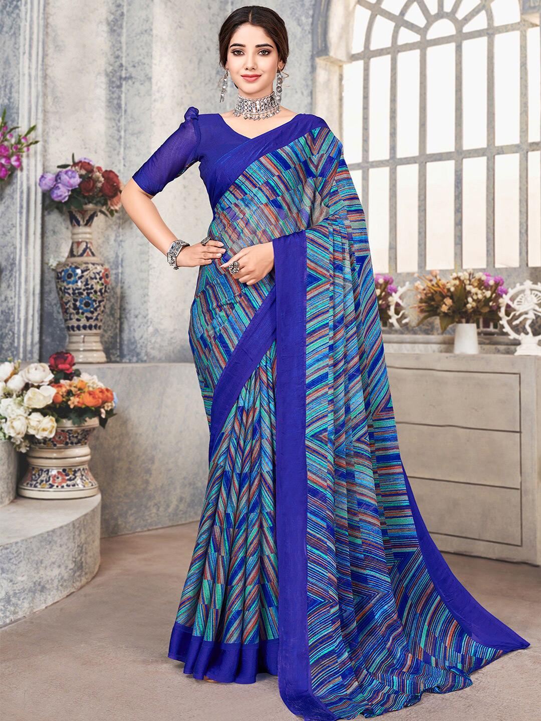 Buy Satrani Abstract Printed Saree - Sarees for Women 22617690 | Myntra