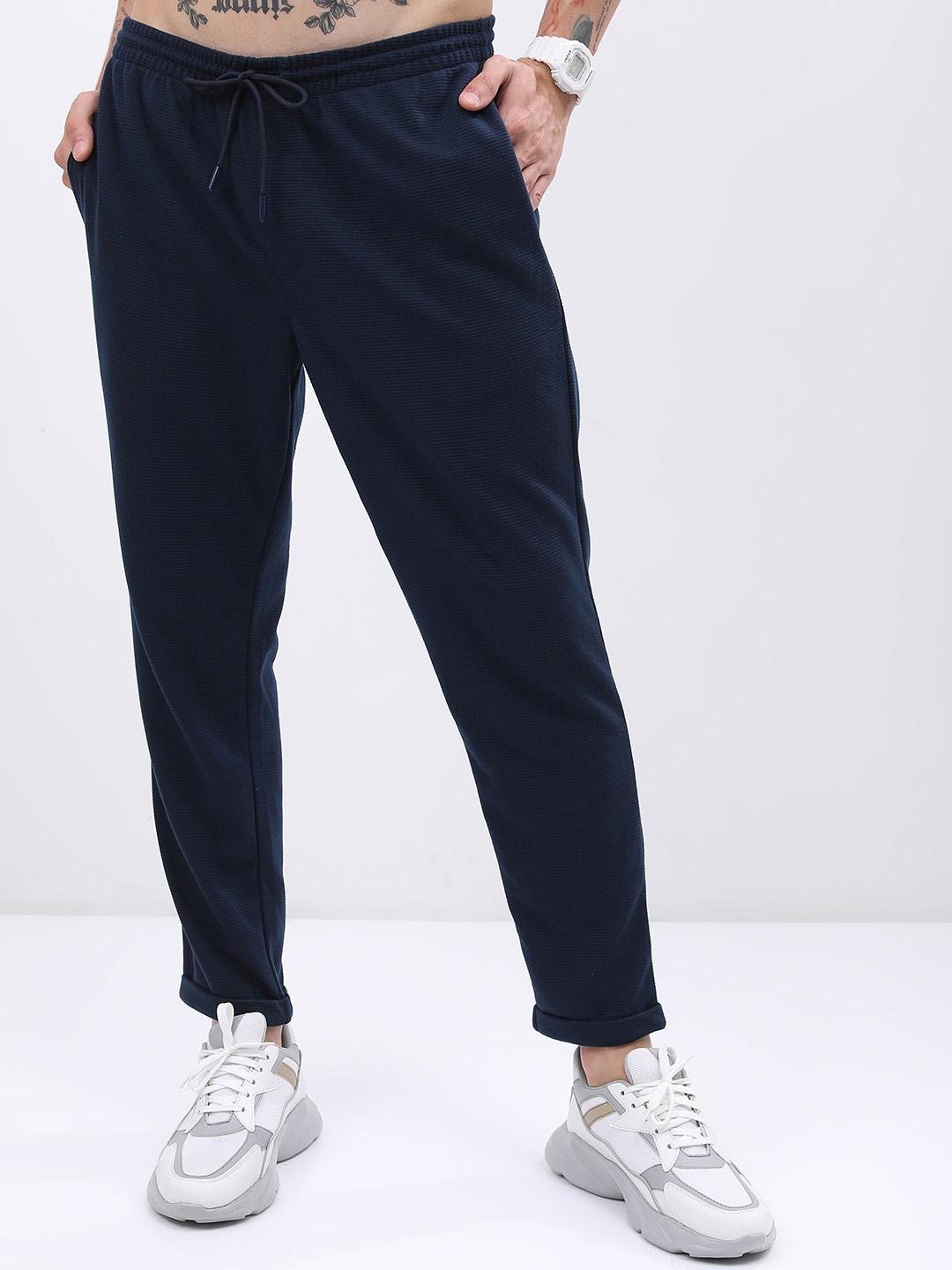 Buy KETCH Men Structured Slim Fit Jogger Trouser - Trousers for Men ...