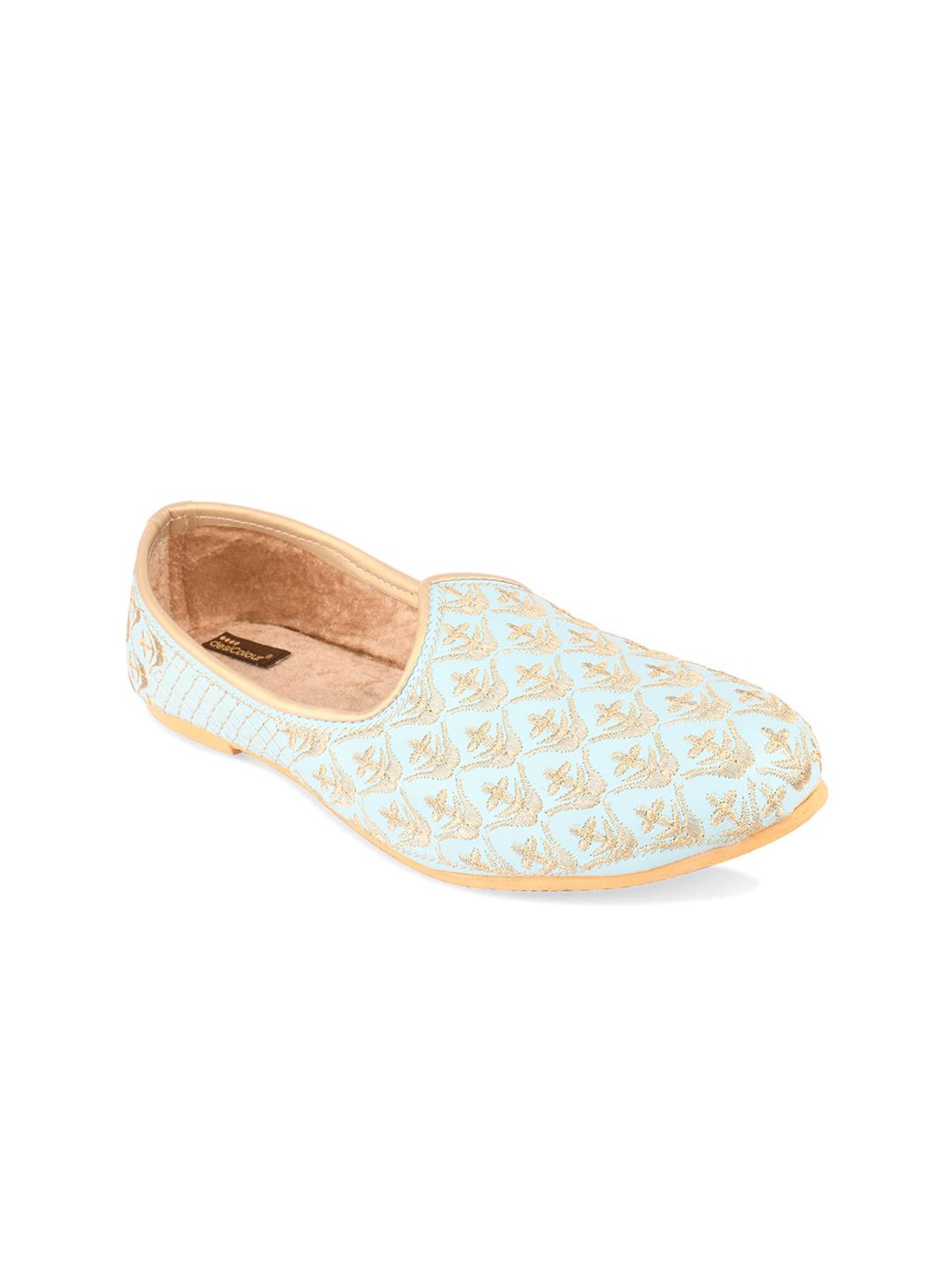 Buy DESI COLOUR Men Embroidered Mojaris - Casual Shoes for Men 22623044 ...