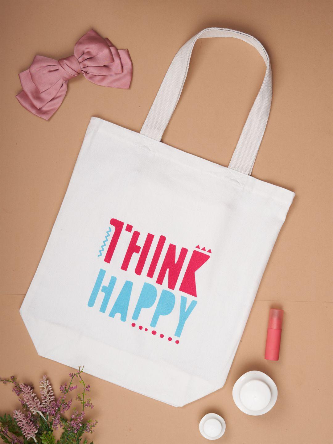 Buy Doodle Cotton Happy Thoughts Tote Bag - Handbags for Unisex ...