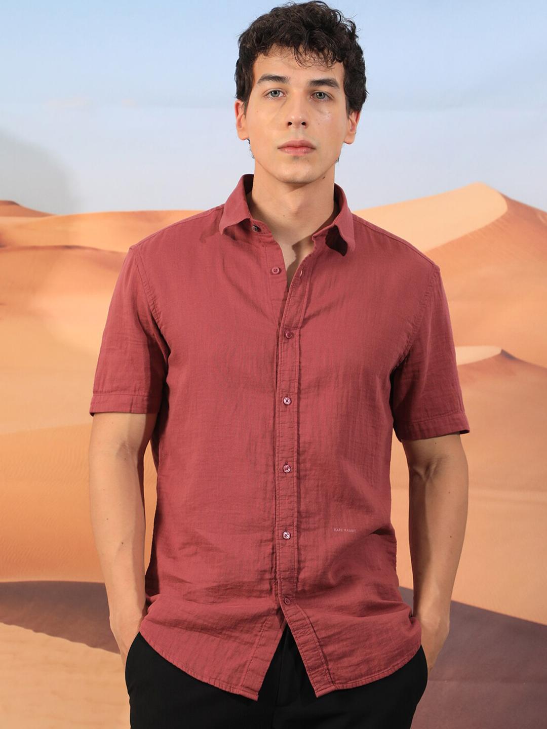Buy RARE RABBIT Men Lay Slim Fit Cotton Shirt - Shirts for Men 22644898 ...