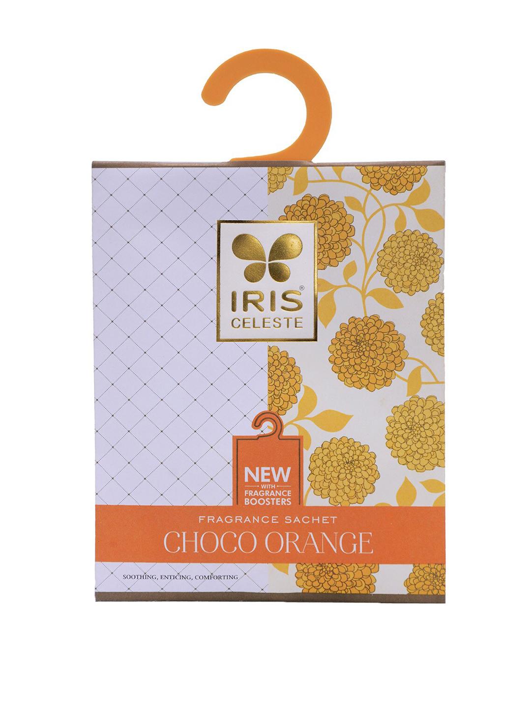 Buy IRIS CELESTE White & Orange 3 Pieces Choco Orange Fragrance Sachets - Home Fragrances for ...