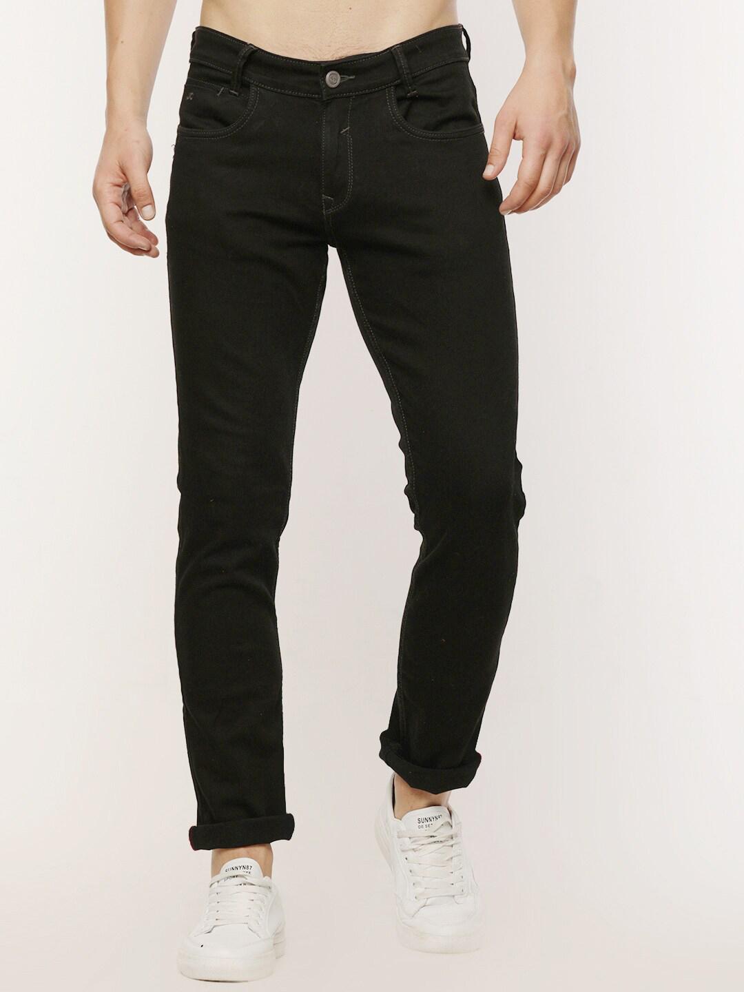 Buy Jean Cafe Men Jean Slim Fit Mid Rise Light Fade Pure Cotton Jeans ...