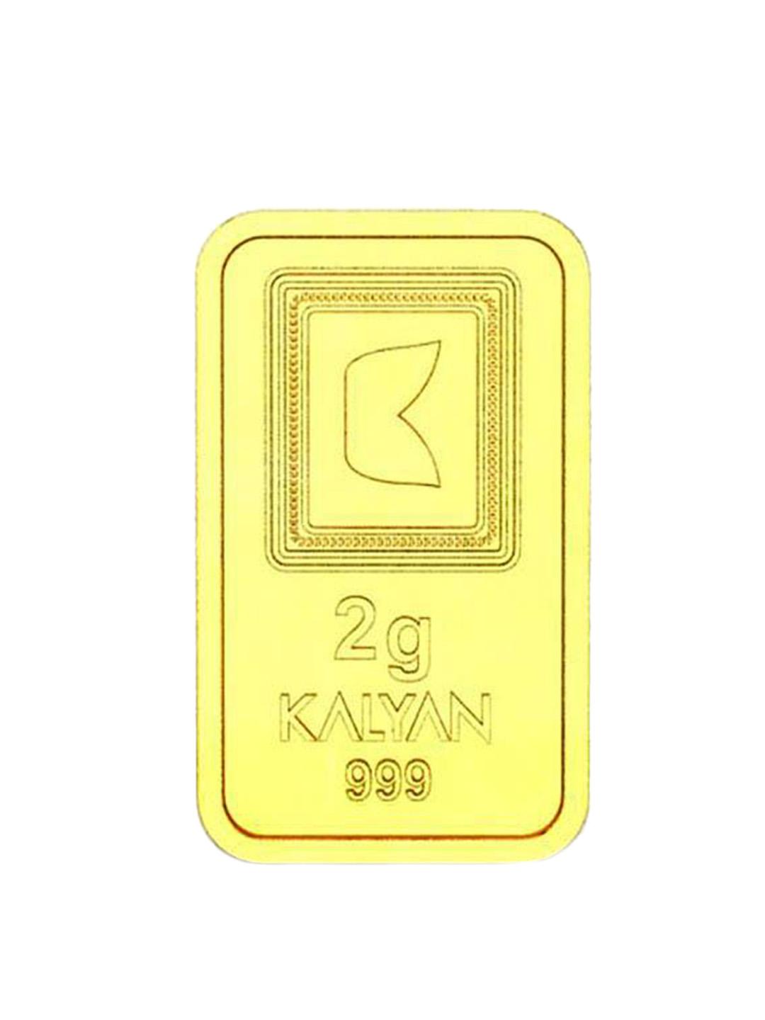 Buy CANDERE A KALYAN JEWELLERS COMPANY Floral 24KT Gold Bar 2 G - Gold ...