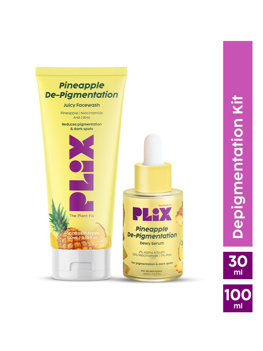 Buy PLIX Pineapple Foaming Face Wash And Serum - Face Wash And Cleanser ...