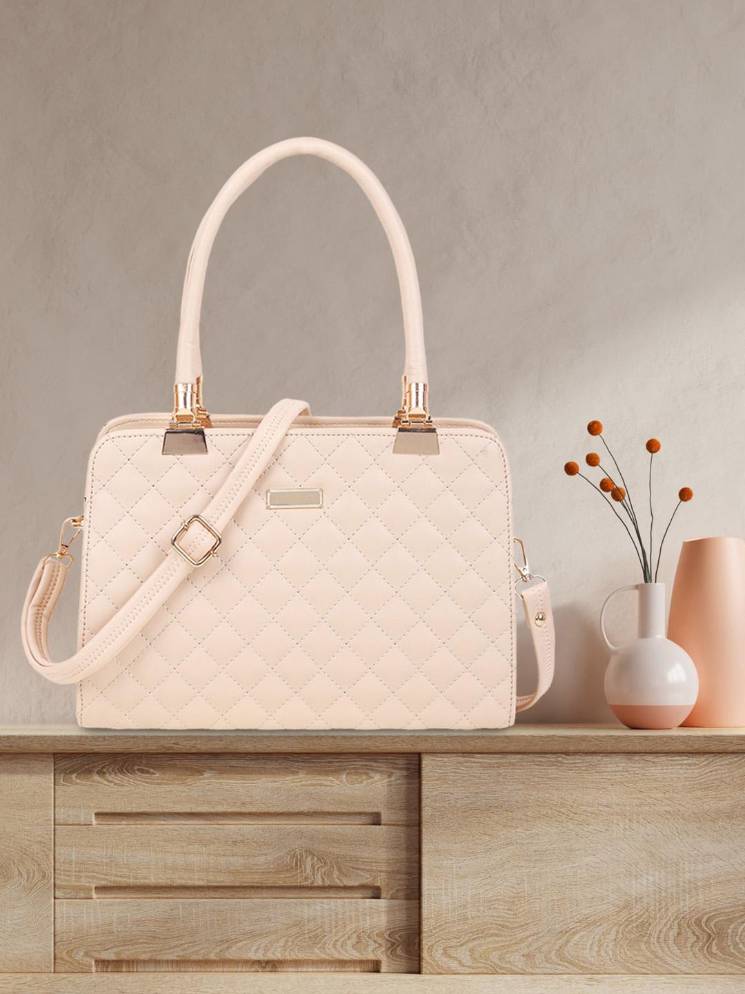 Buy AMYENCE Textured Structured Handheld Bag With Quilted - Handbags ...