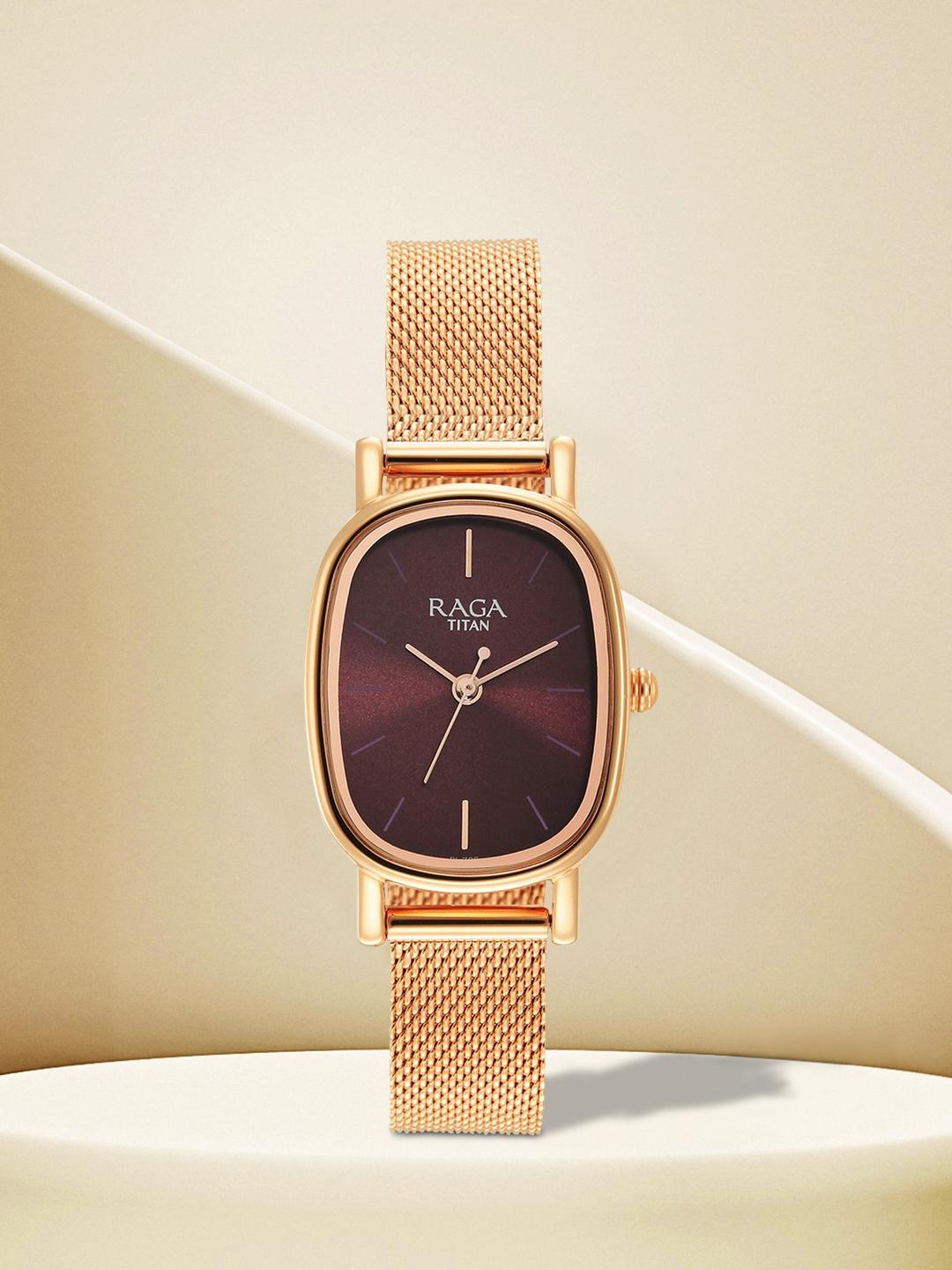 Buy Titan Raga Viva Quartz Analog With Burgundy Dial Watch For Women ...