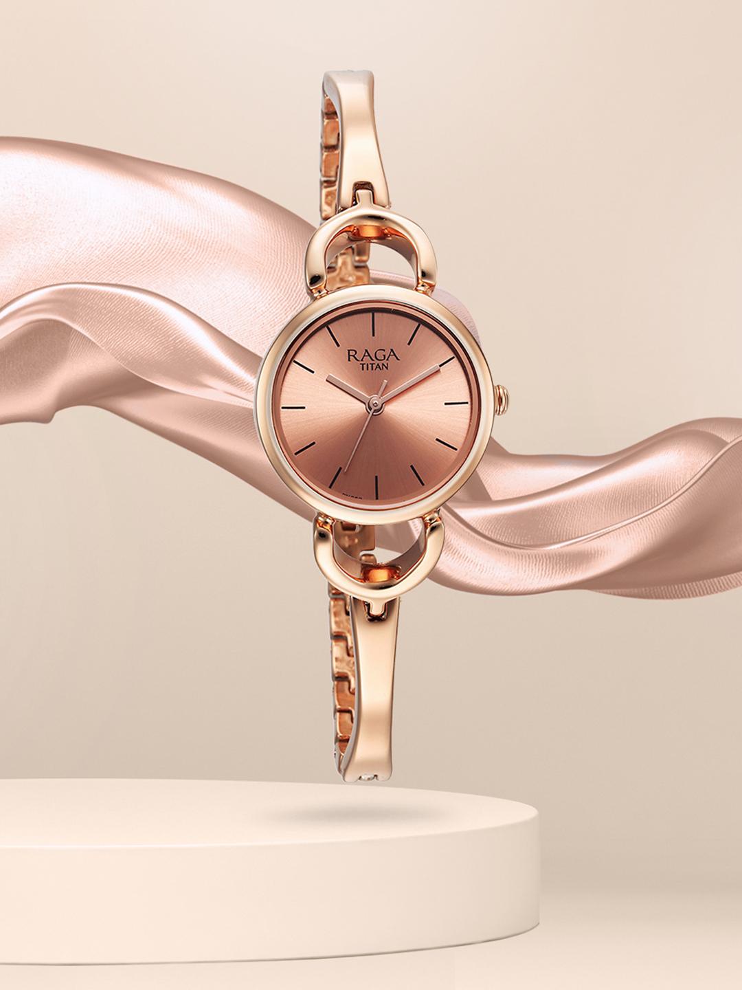 Buy Titan Women Brass Dial & Bracelet Style Straps Analogue Watch ...