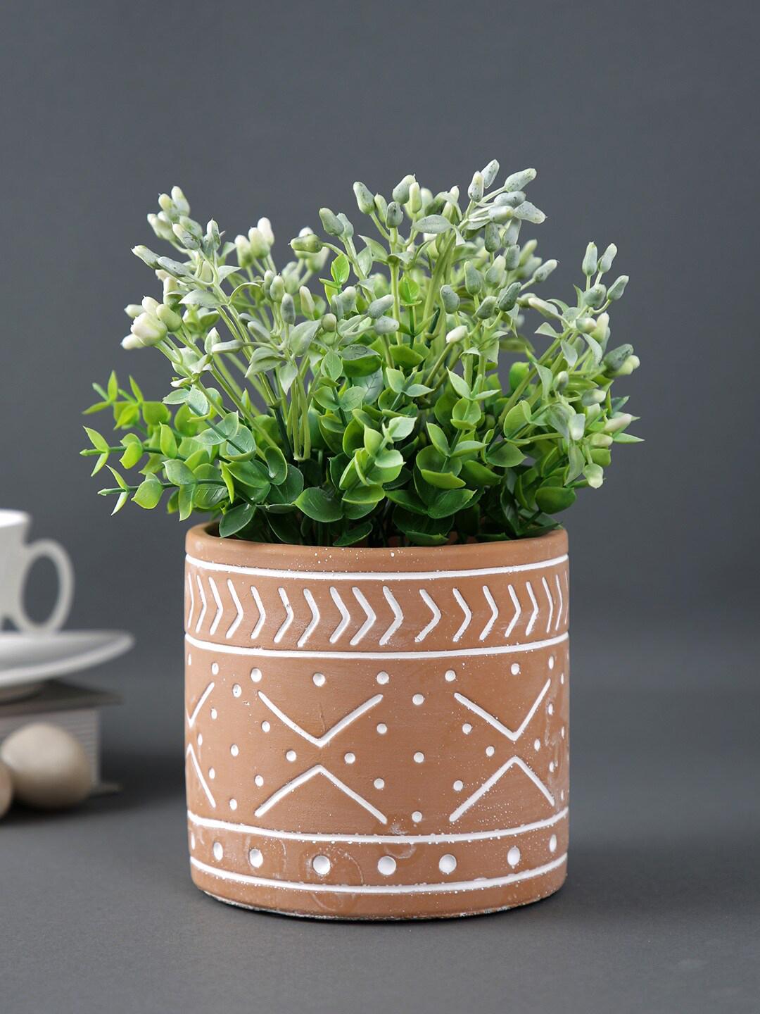 Buy TAYHAA Engraved Ceramic Planter - Planters for Unisex 22791818 | Myntra