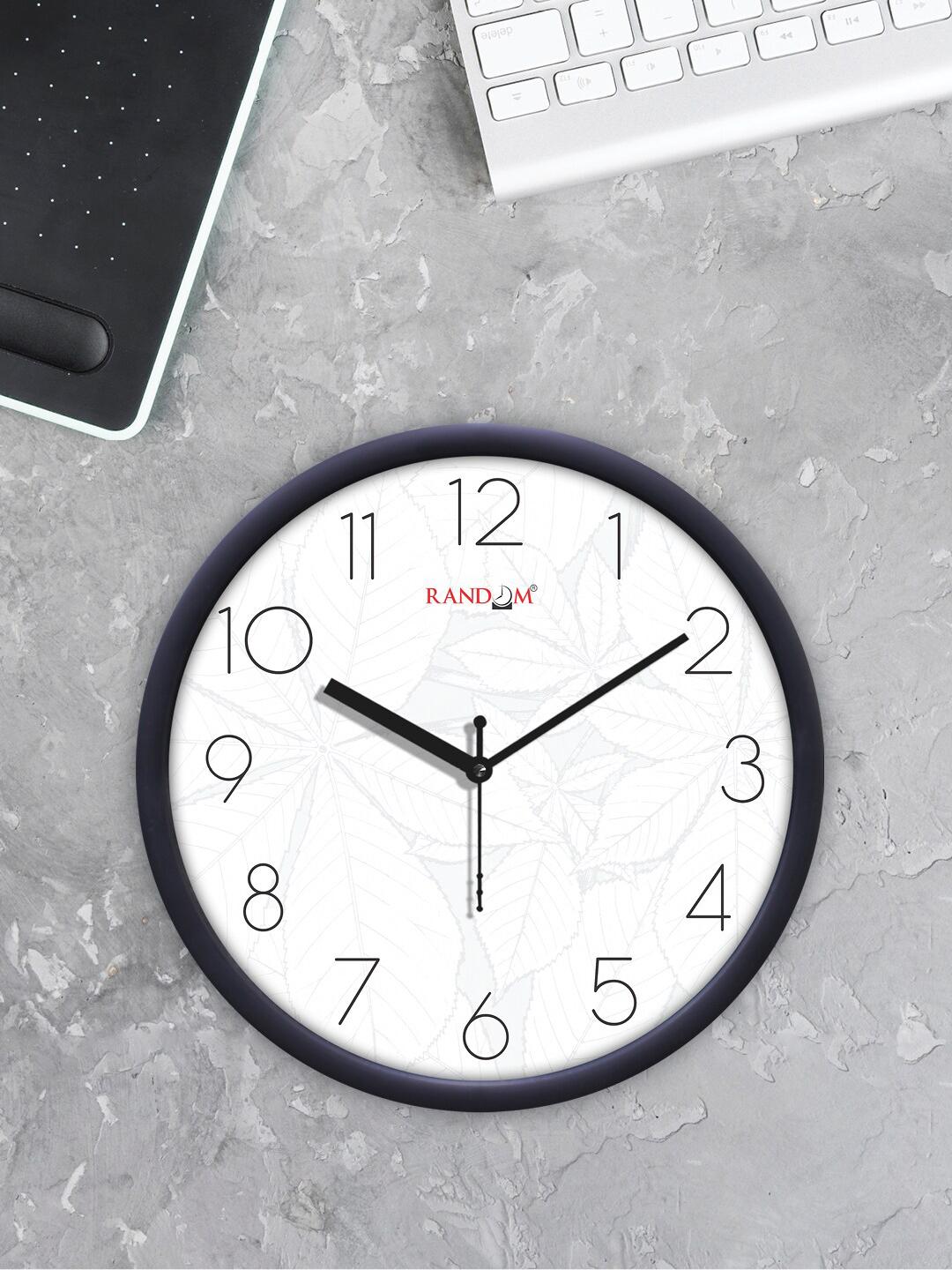 Buy RANDOM Black & White Bold Numbers Modern Stylish Printed Analogue ...