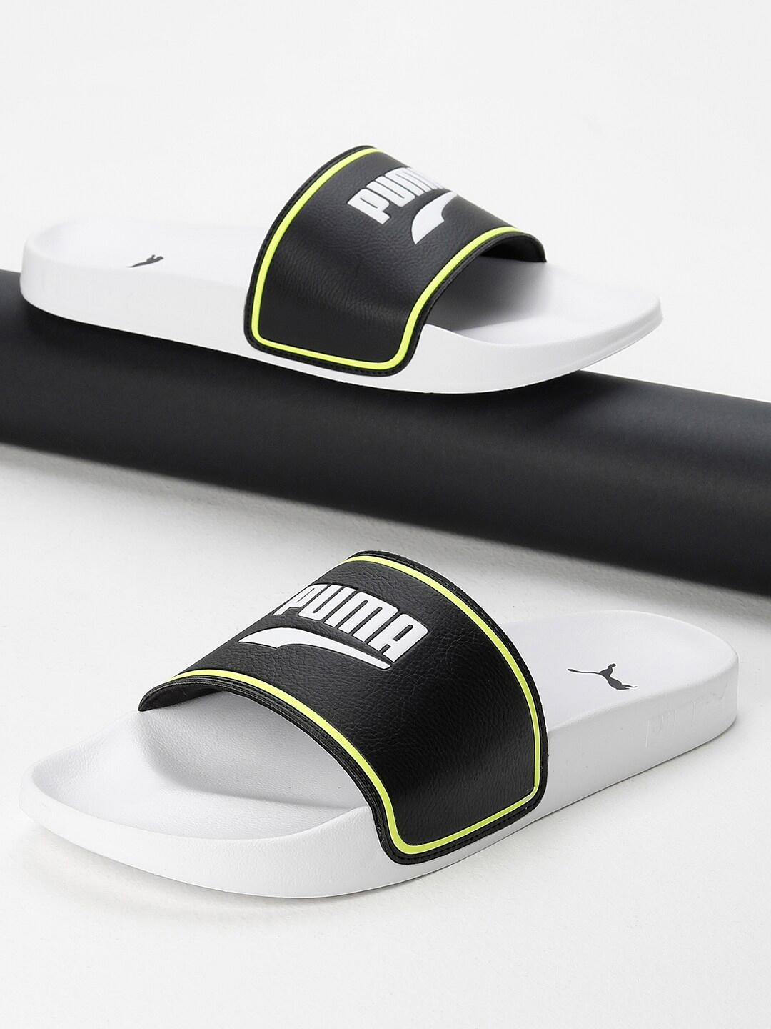 Buy Puma Leadcat 2.0 Elevate Brand Logo Printed Sliders - Flip Flops ...