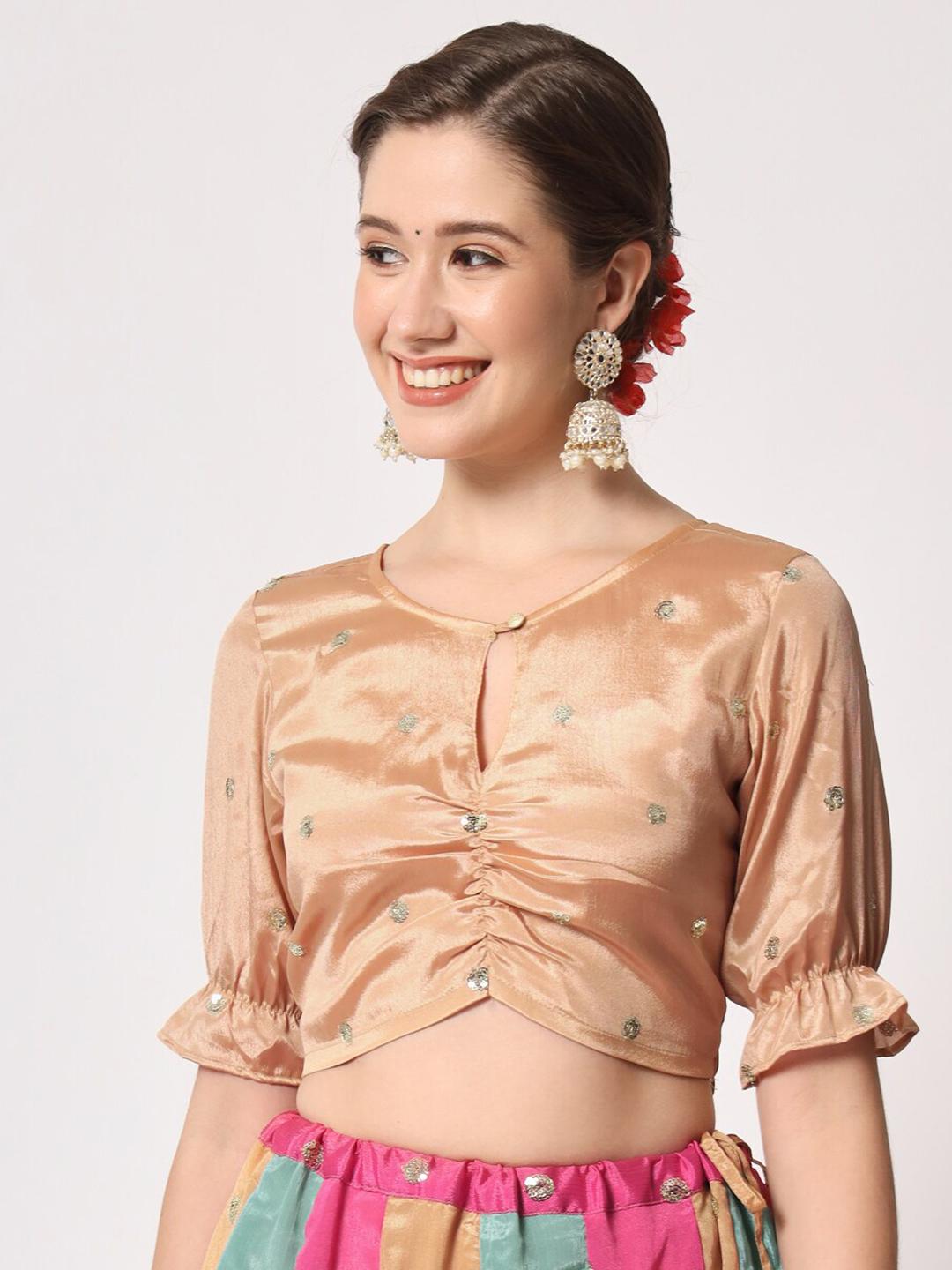 Buy Studio Rasa Sequins Embroidered Saree Blouse - Saree Blouse for ...