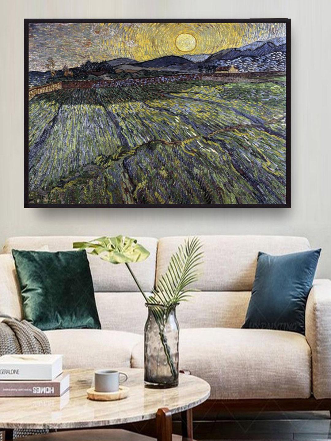 Buy The Art House Enclosed Field With Rising Sun By Van Gogh Printed ...