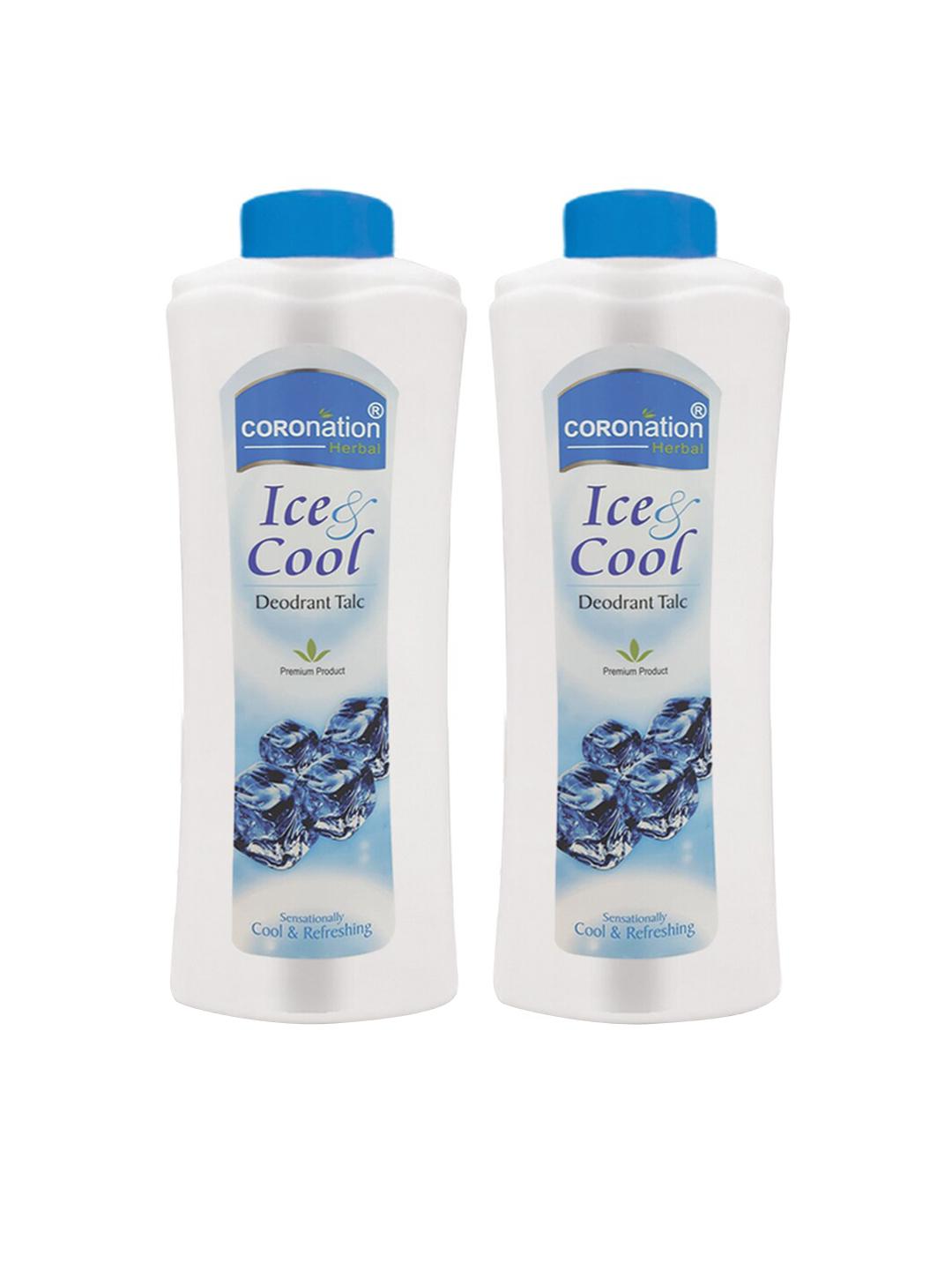 Buy COROnation Herbal Set Of 2 Ice & Cool Refreshing Deodorant Talc ...