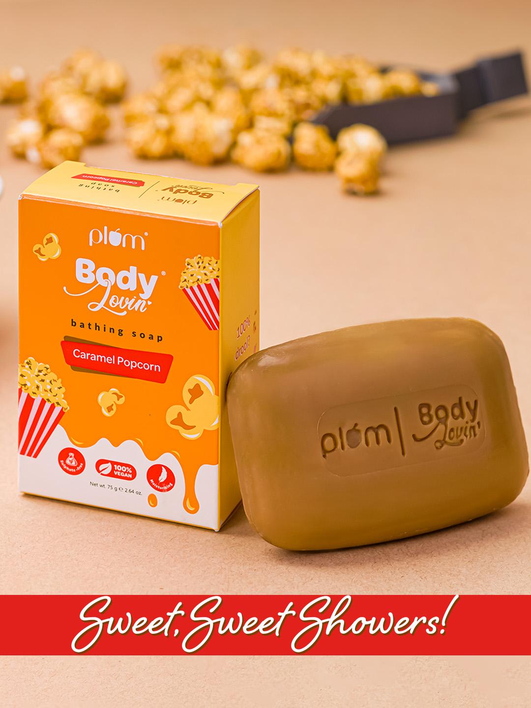 Buy Plum BodyLovin Caramel Popcorn Bathing Soap 75gm - Soap for Unisex ...