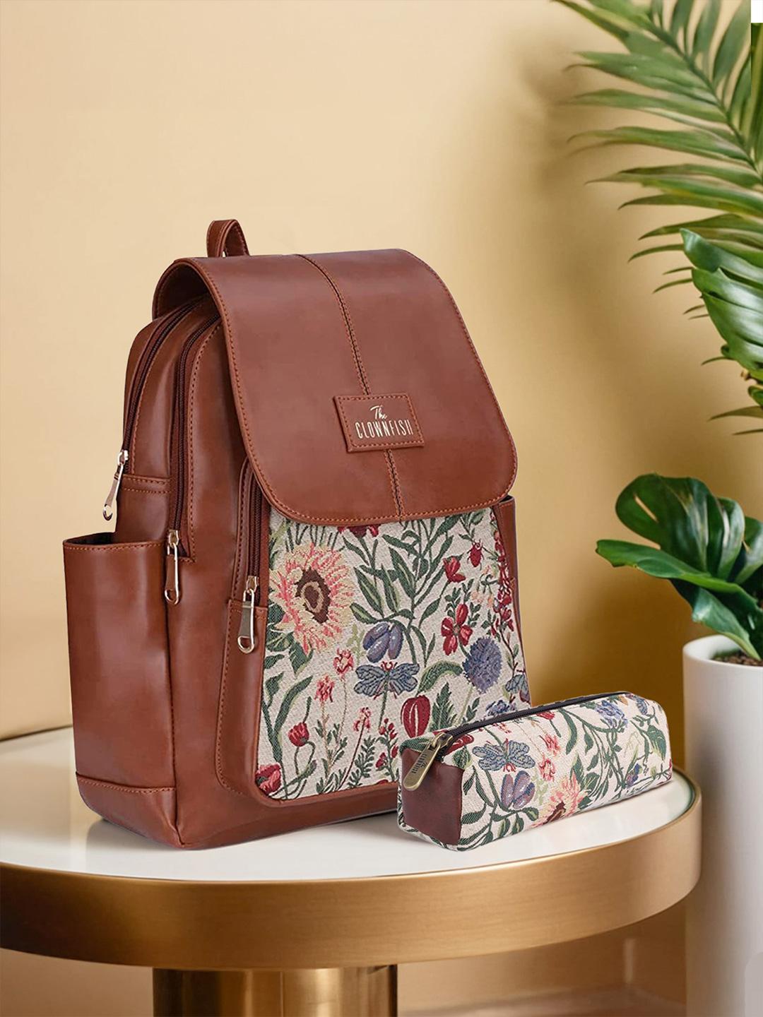 Buy THE CLOWNFISH Minerva & Expert Casual Travel Backpack With Pouch ...