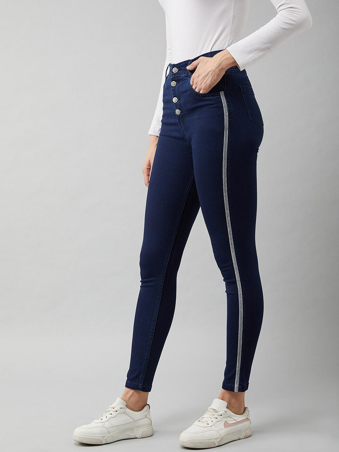 Buy Miss Chase Women Jean Skinny Fit High Rise Cotton Jeans - Jeans for ...
