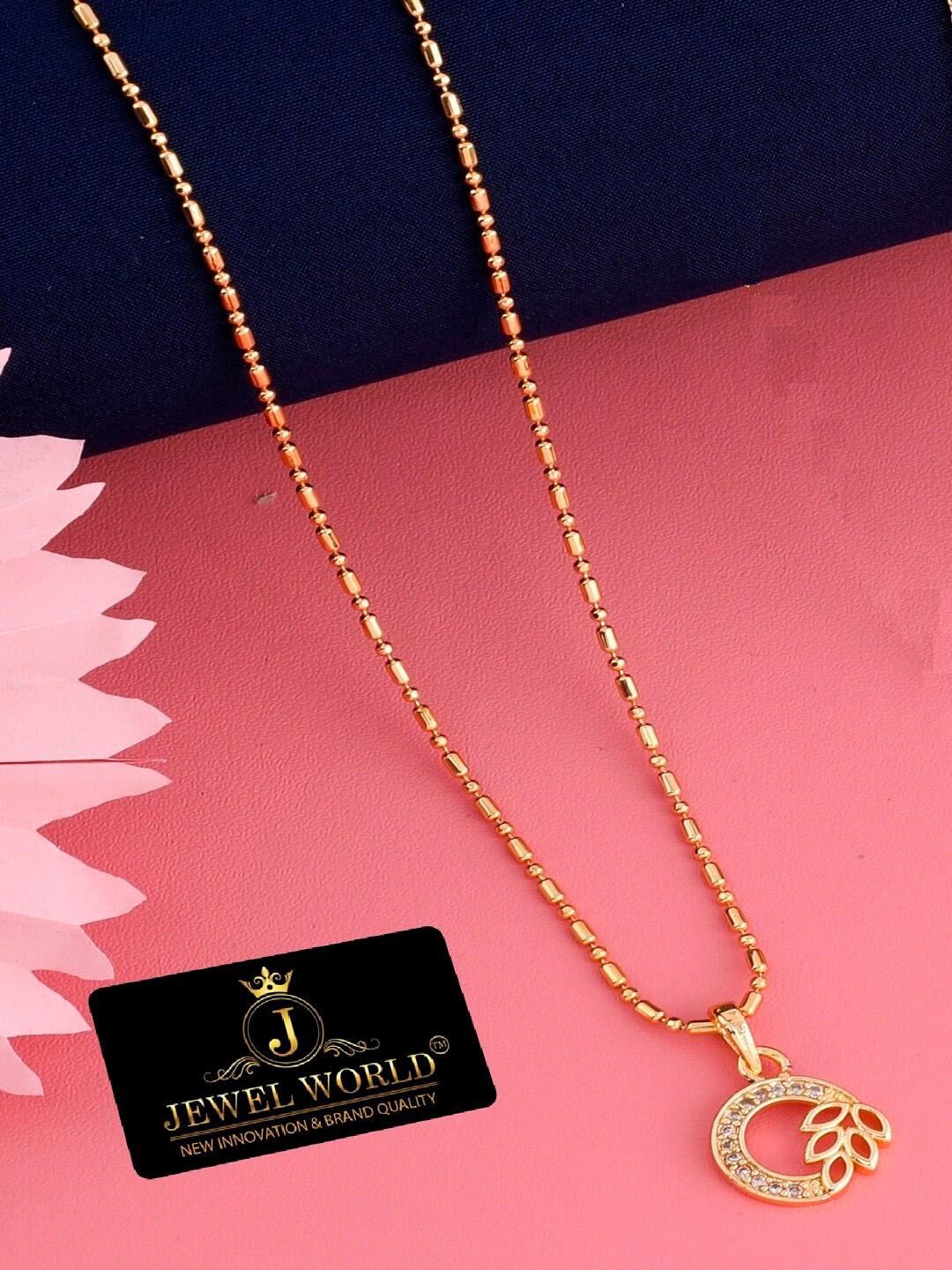 Buy JEWEL WORLD Gold Plated Short Chain - Necklace And Chains for Women ...