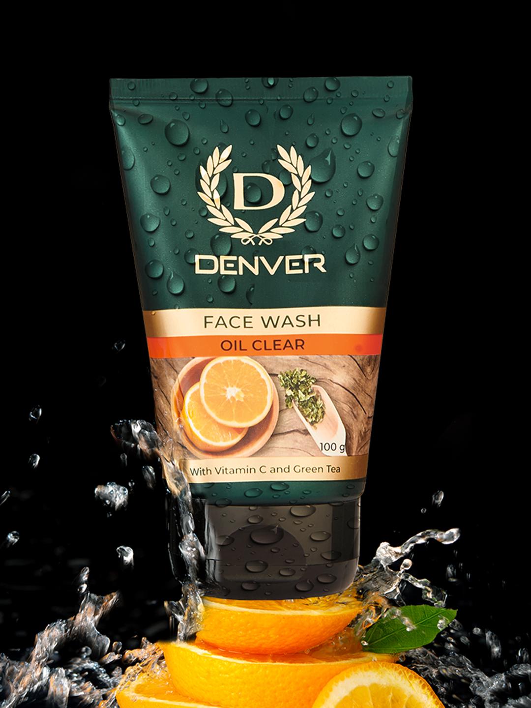 Buy Denver Men Oil Clear Face Wash With Vitamin C & Green Tea 100g ...