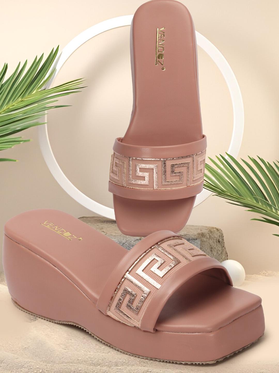 Buy VENDOZ Embellished Wedge Heels - Heels for Women 22901460 | Myntra
