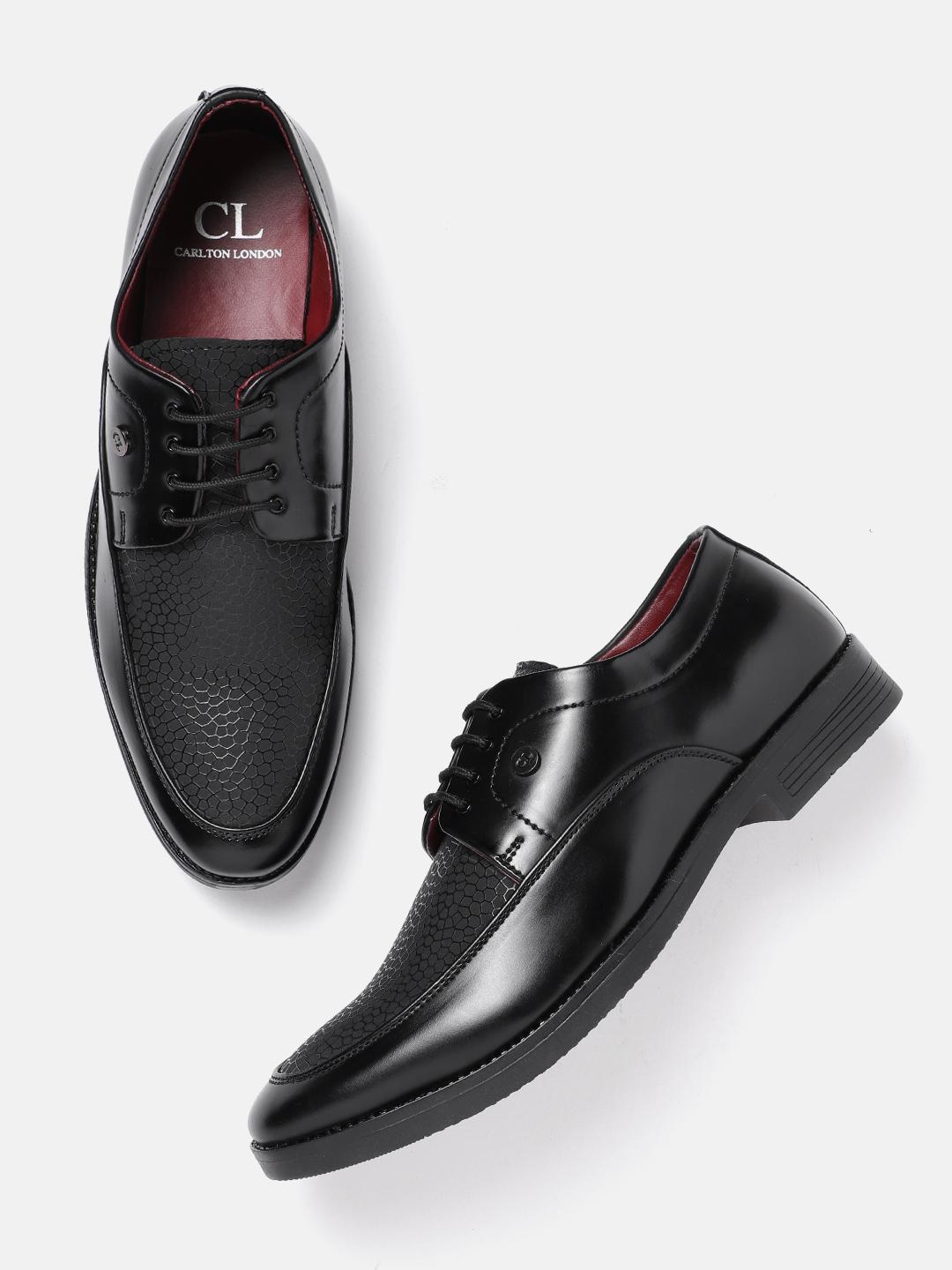 Buy Carlton London Men Textured Formal Derbys - Formal Shoes for Men ...