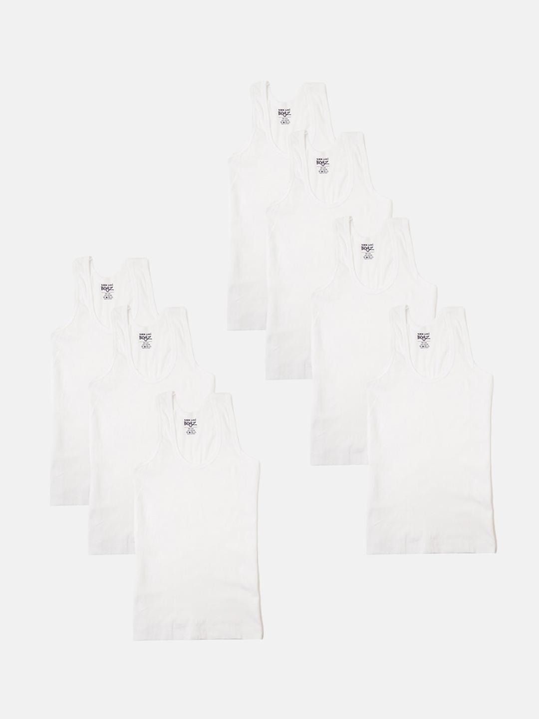Buy Lux Cozi Boys Pack Of 7 Cotton Innerwear Vests - Innerwear Vests ...