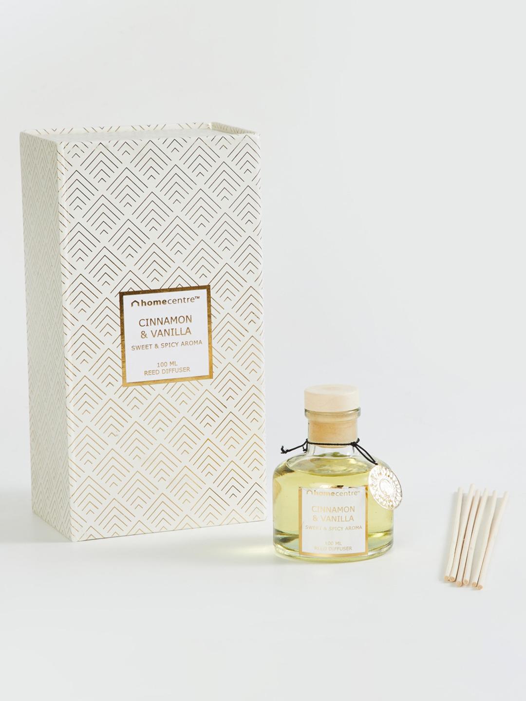 Buy Home Centre Transparent Cinnamon & Vanilla Reed Aroma Oil Diffuser ...