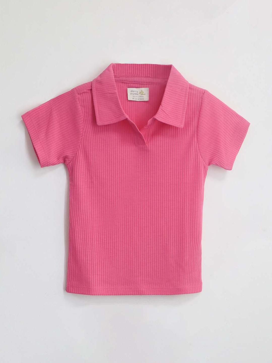 Buy Cherry Crumble Girls Polo Collar T Shirt - Tshirts for Girls ...