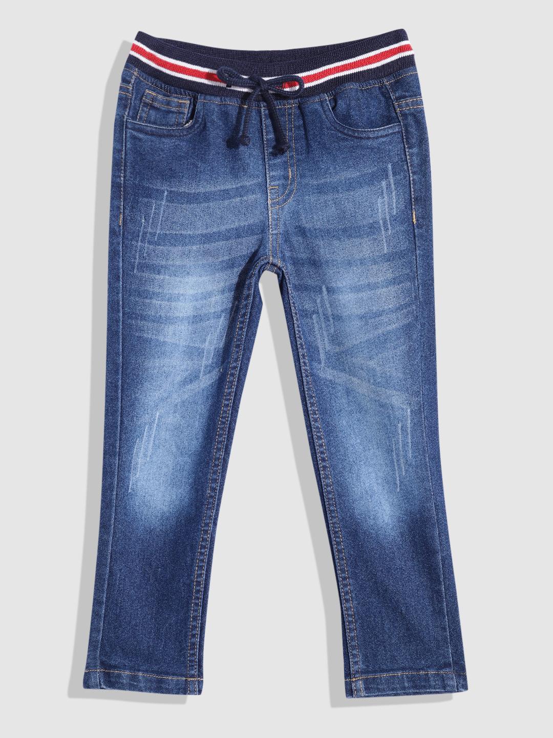 Buy YK Boys Slim Fit Light Fade Jeans - Jeans for Boys 23086132 | Myntra