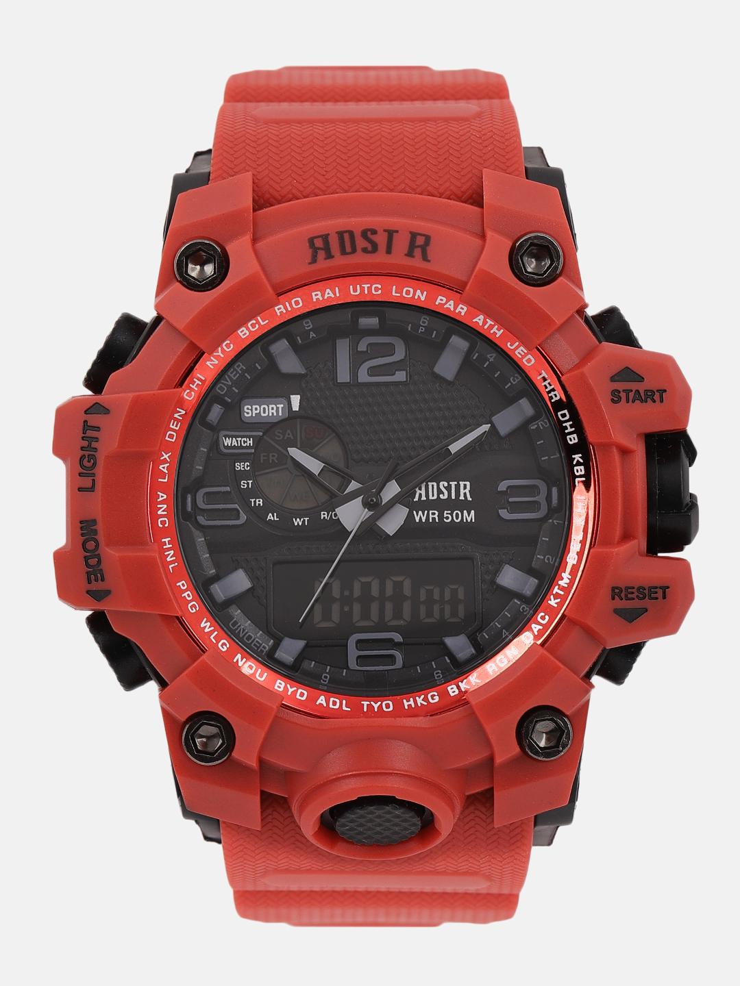 Buy Roadster Unisex Red Analogue And Digital Watch MFB PN OS AD1606 ...