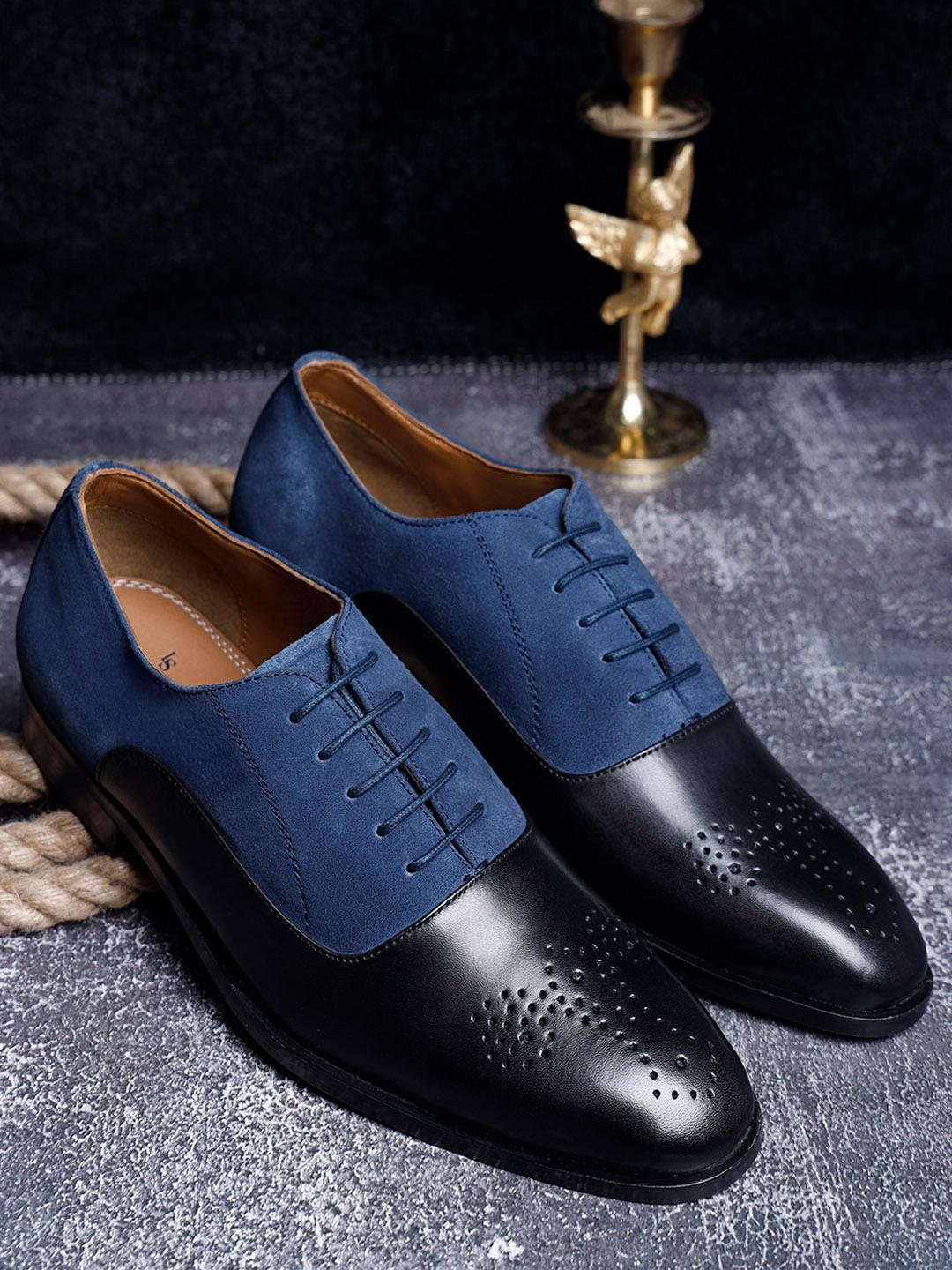 Buy LOUIS STITCH Men Premium Leather Dual Tone Patina Brogue Shoes ...