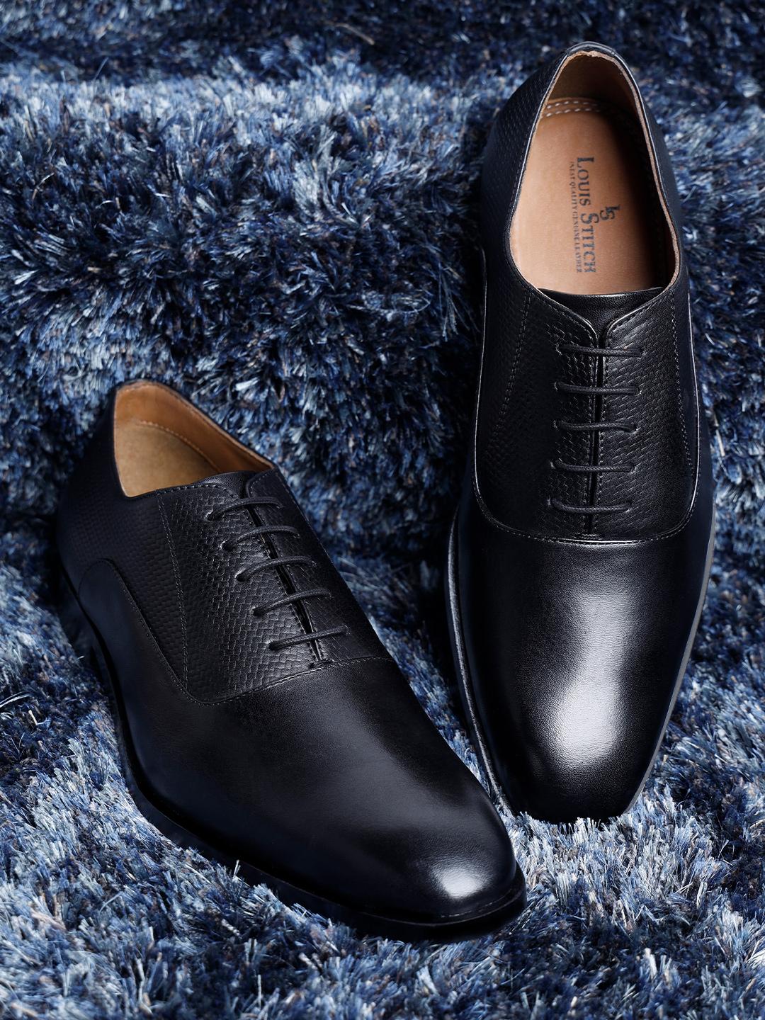 Buy LOUIS STITCH Men Premium Leather Dual Tone Patina Derby Shoes ...