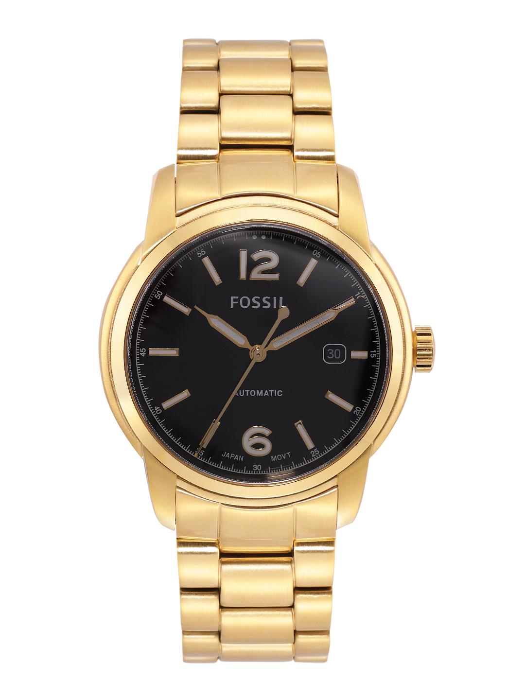 Buy Fossil Men Heritage Skeleton Automatic Motion Analogue Watch ME3232 ...