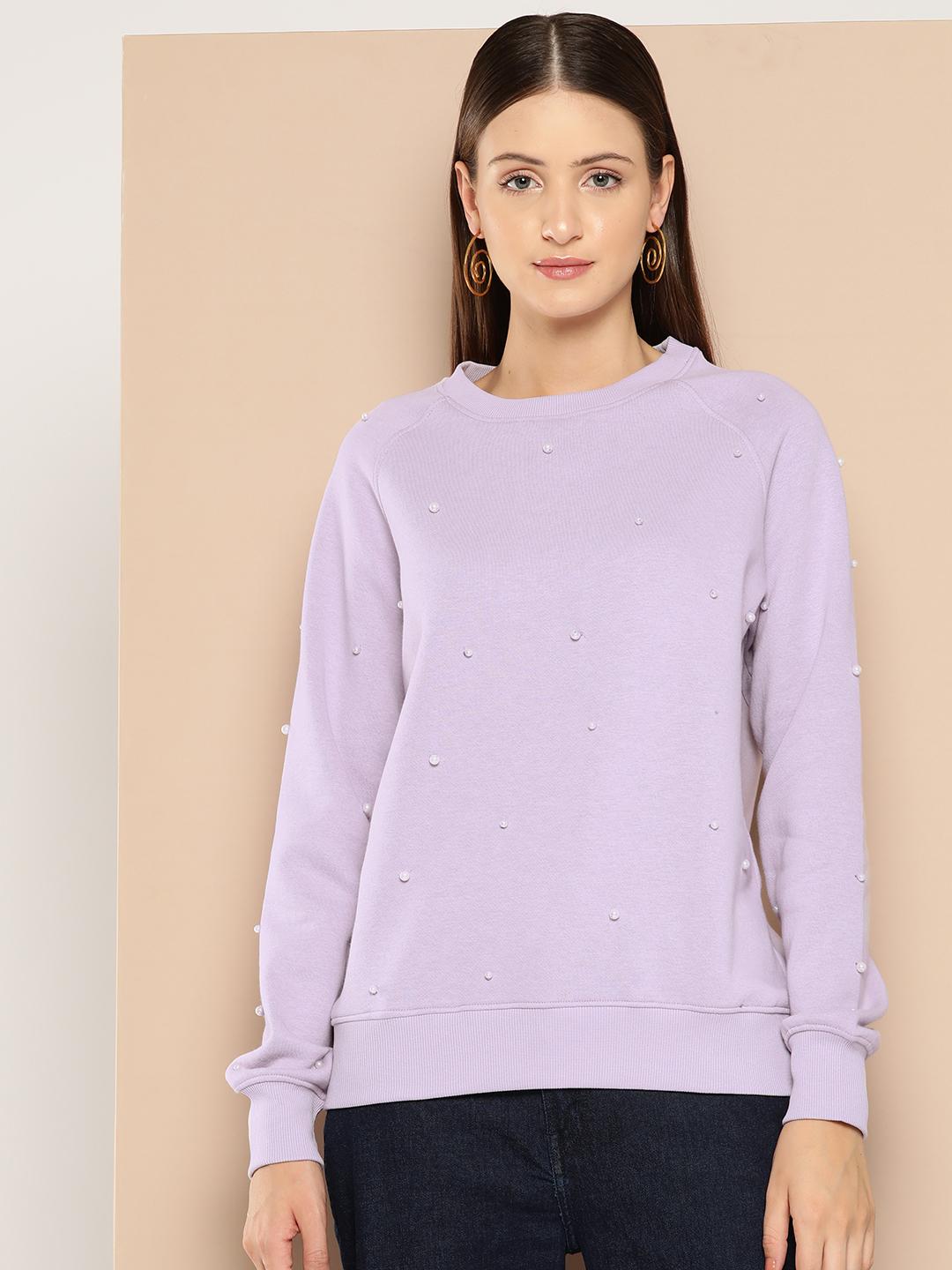 Buy Chemistry Beaded Sweatshirt - Sweatshirts for Women 23156950 | Myntra