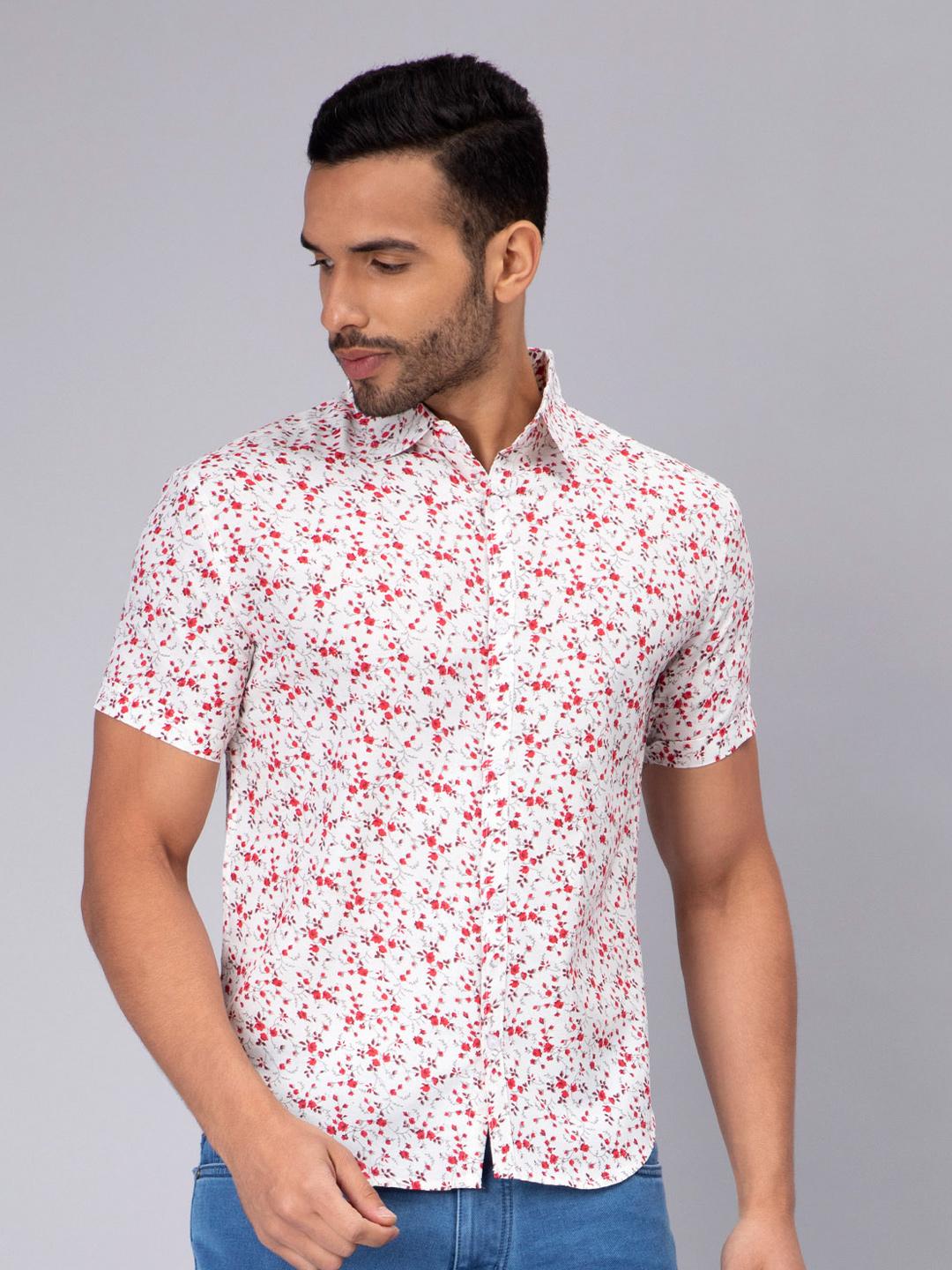 Buy Mad Over Print Floral Printed Comfort Slim Fit Opaque Cotton Casual ...