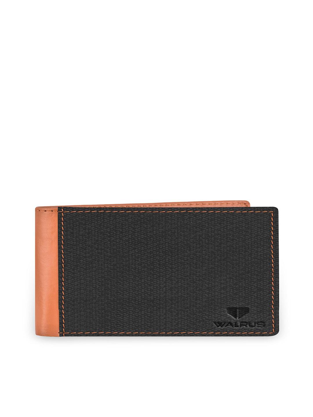 Buy Walrus Men Textured PU Two Fold Wallet With SIM Card Holder ...