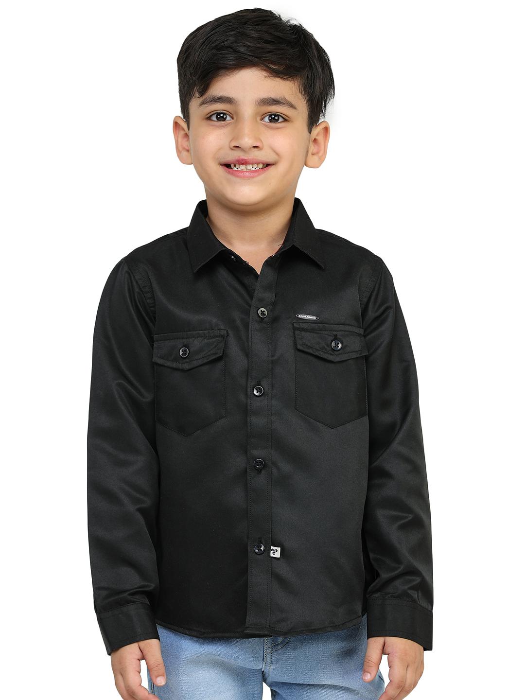 Buy Toothless Boys Spread Collar Cotton Satin Casual Shirt - Shirts for ...