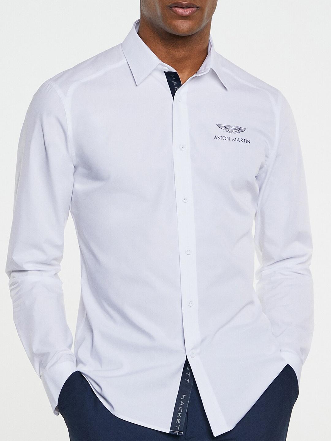 Buy HACKETT LONDON Slim Fit Pure Cotton Casual Shirt - Shirts for Men ...