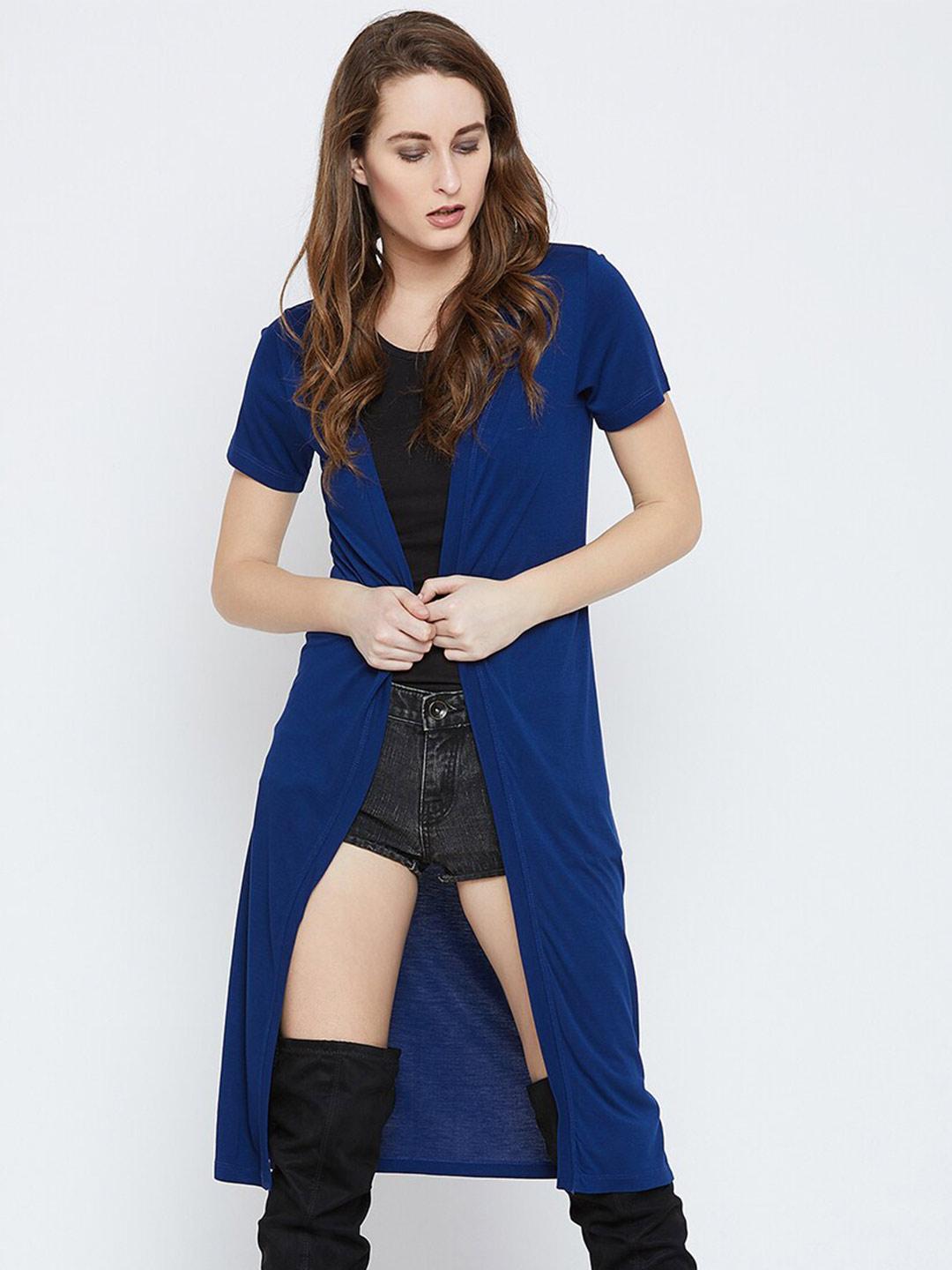 Buy PUNK Graphic Printed Open Front Longline Shrug - Shrug for Women ...