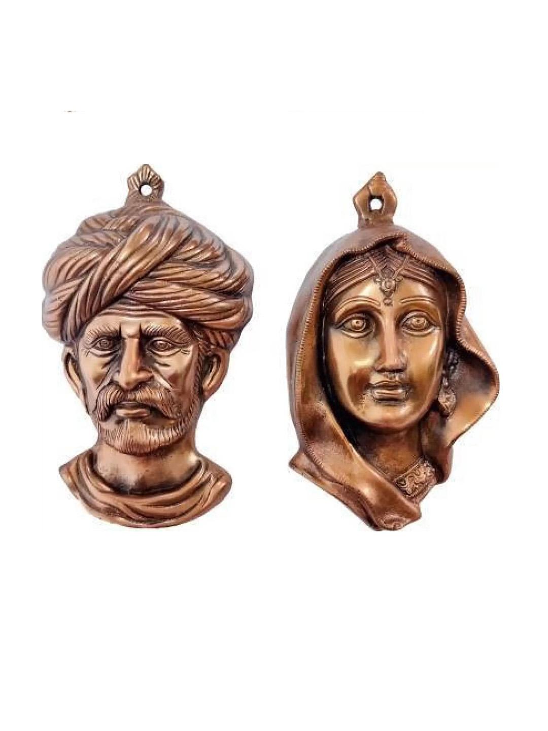 Buy Fashion Bizz Copper Toned Textured Couple Idol Showpiece ...
