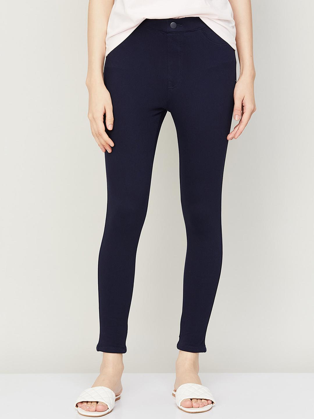 Buy Fame Forever By Lifestyle Women Mid Rise Cotton Trousers - Trousers ...