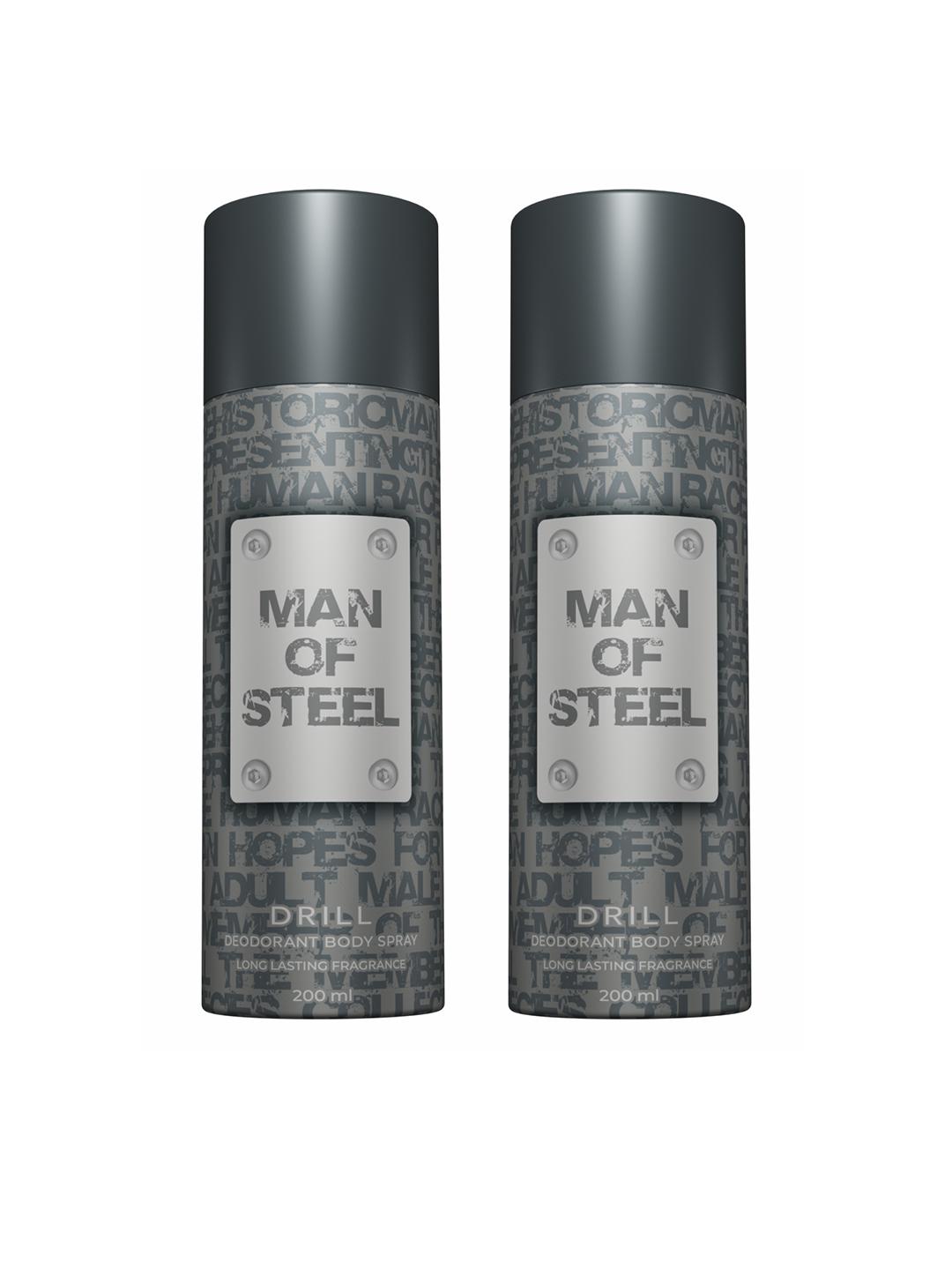 Buy Denver Man Of Steel Drill 200 ML X 2 - Deodorant for Men 23275614 ...