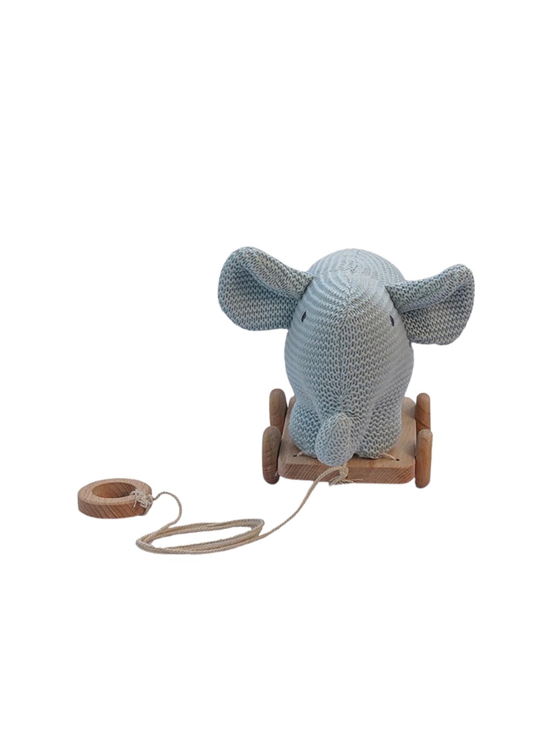 Buy Pluchi Kids Push Pull Elephant Soft Toy - Soft Toys And Dolls for ...