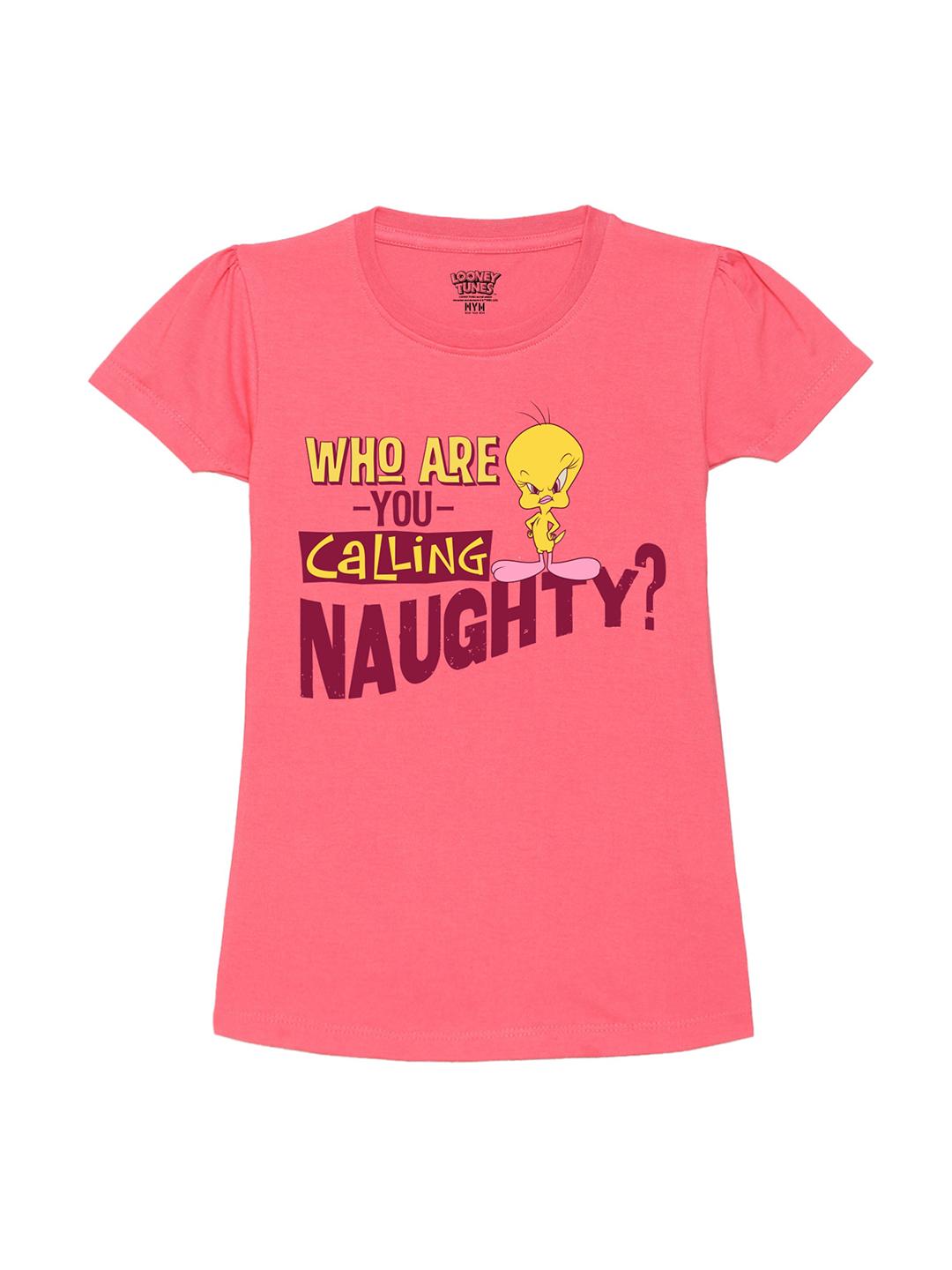 Buy Wear Your Mind Girls Tweety Printed Pure Cotton T Shirt - Tshirts ...