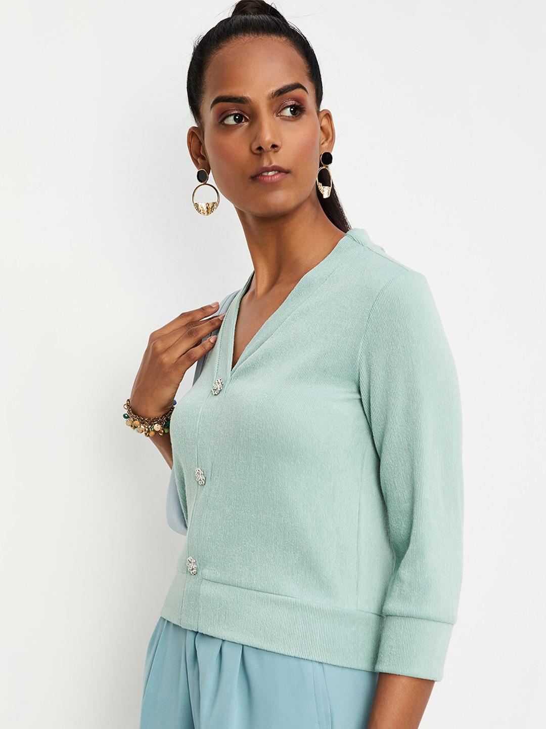 Buy Max Cotton Self Design Top - Tops for Women 23313610 | Myntra