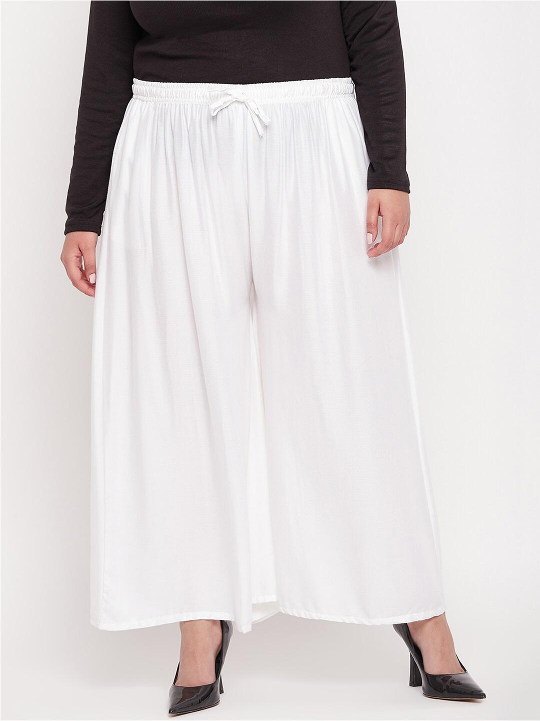 Buy CLORA CREATION PLUS Women Mid Rise Wide Leg Palazzos - Palazzos for Women 23316088 | Myntra