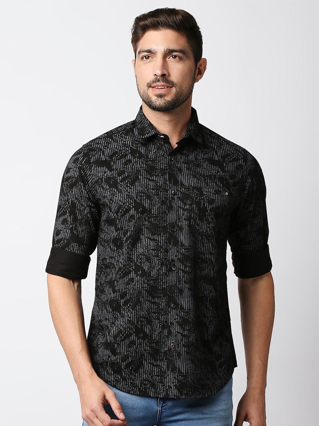 Buy Killer Abstract Printed Slender Fit Cotton Casual Shirt - Shirts ...