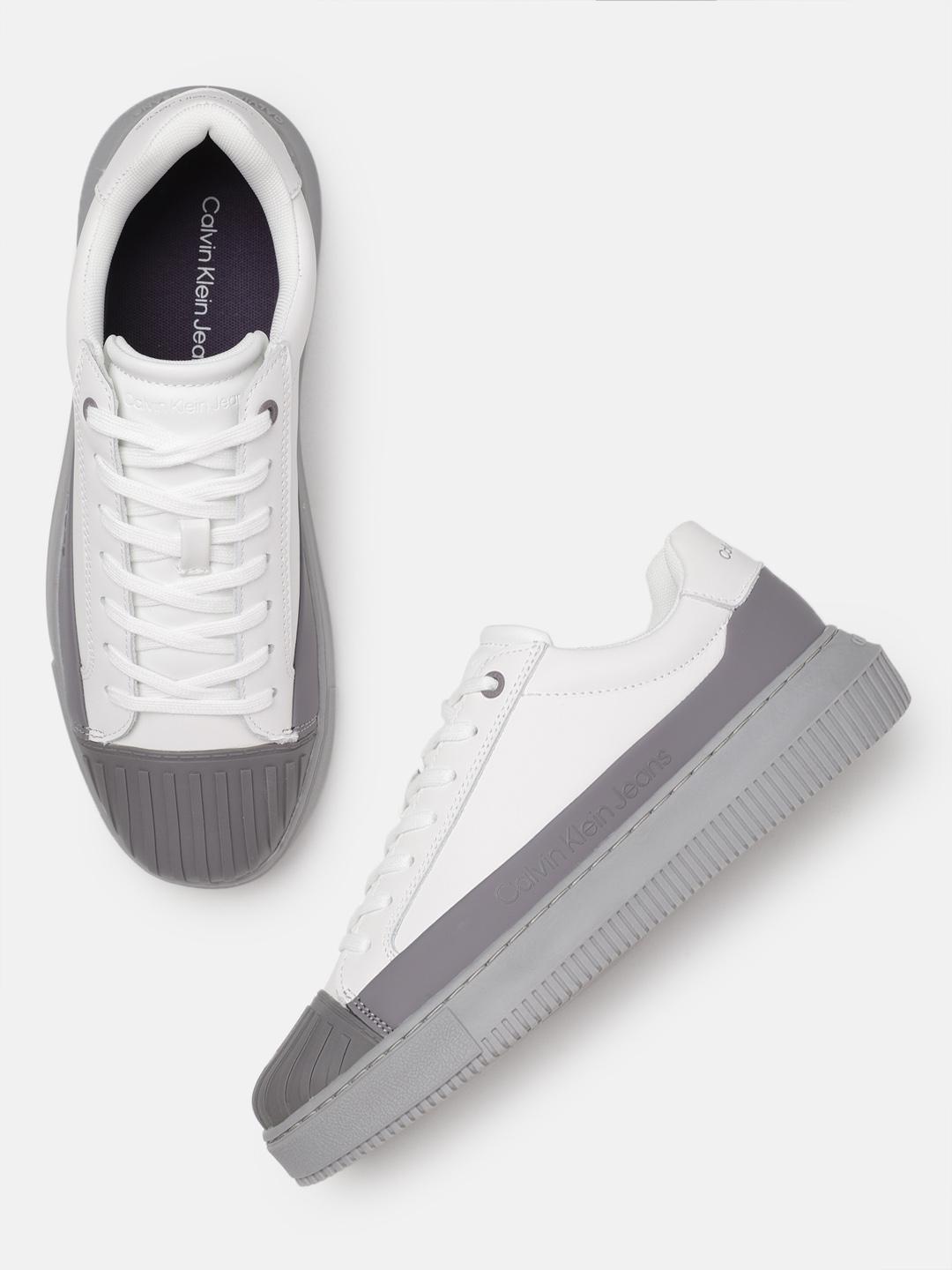 Buy Calvin Klein Men Chunky Cupsole Laceup Mix Lth Rub Colourblocked ...