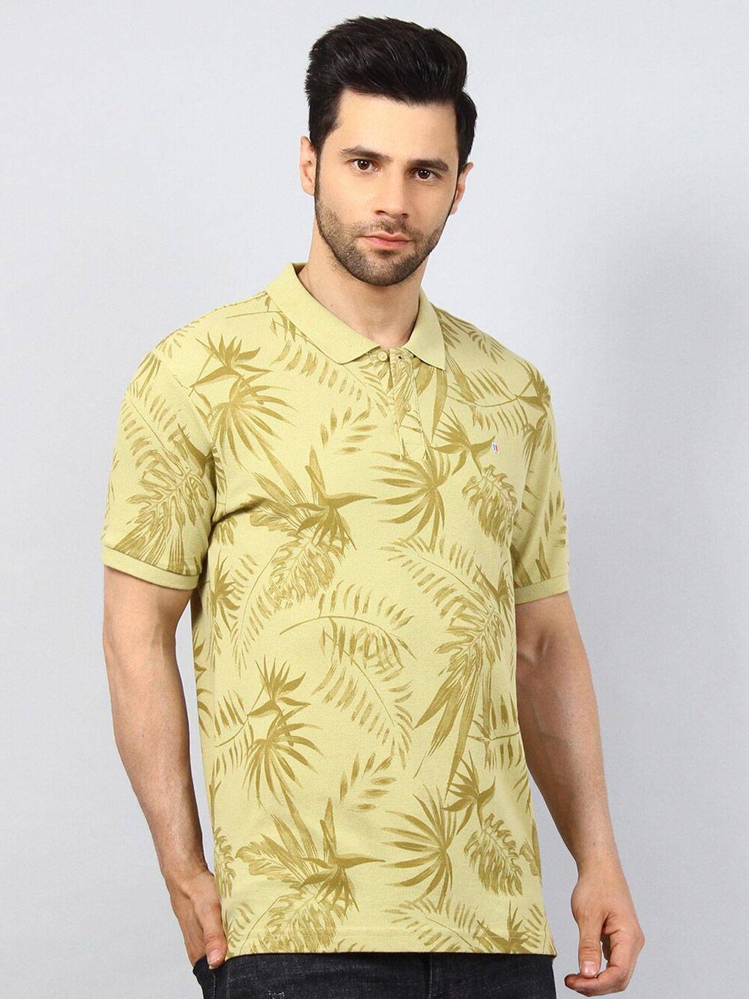 Buy TIM PARIS Tropical Printed Polo Collar T Shirt - Tshirts for Men ...