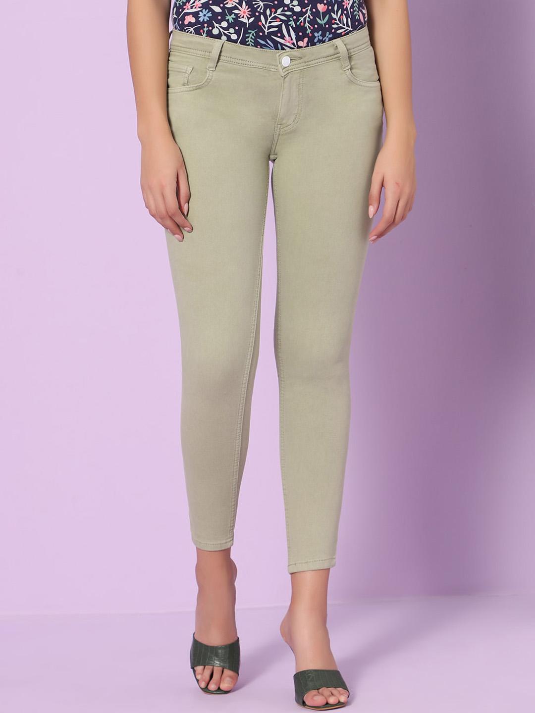 Buy HJ HASASI Women Skinny Fit Mid Rise Clean Look Stretchable Jeans ...